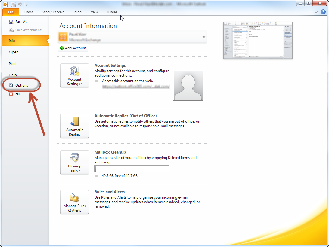 Outlook Change Default Font